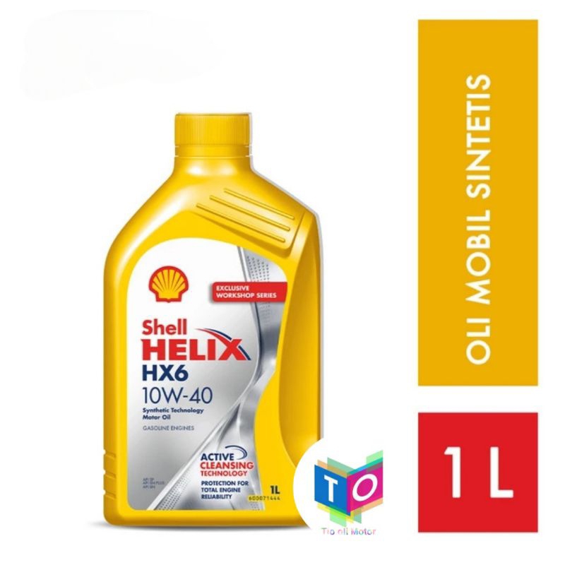 Jual Shell Helix Hx6 10W-40 (1L) Oli Mesin Mobil / Motor Shell Helix ...