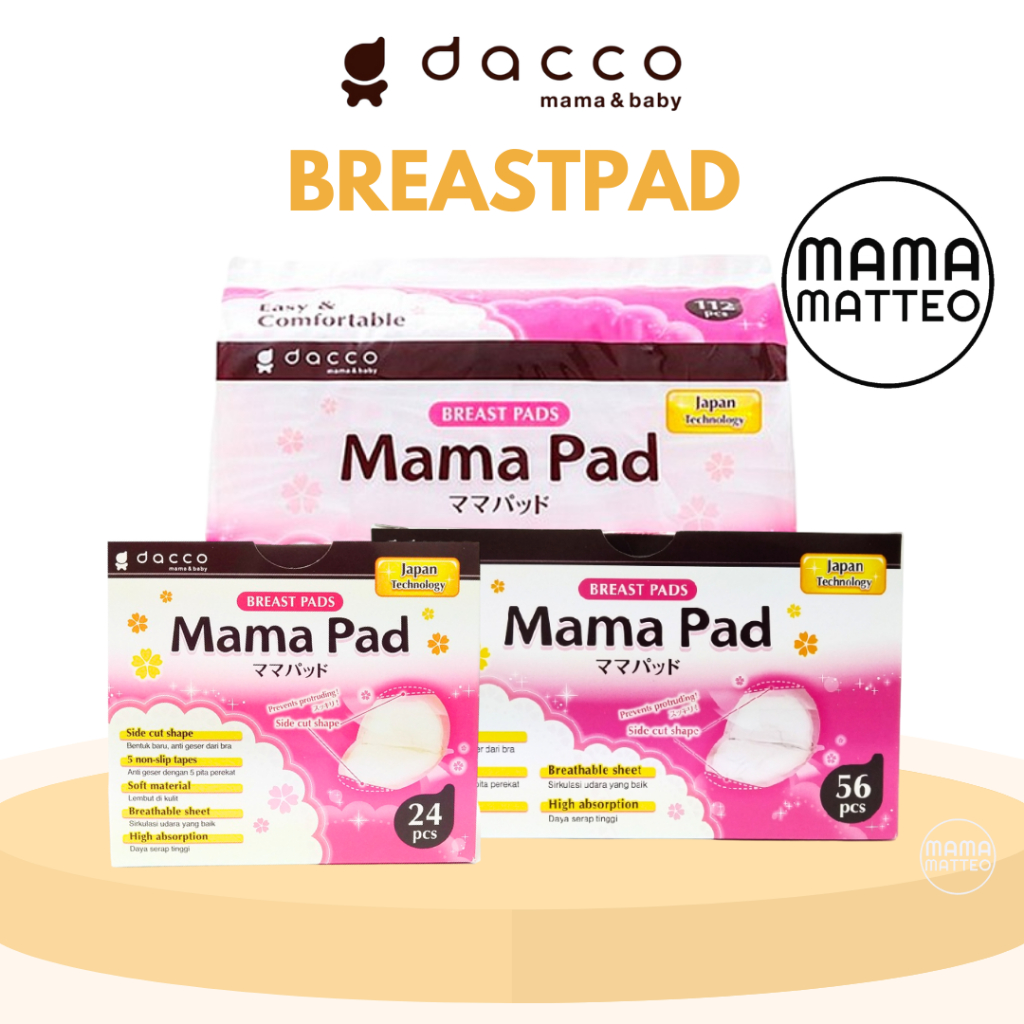 Jual DACCO MAMAPAD Breastpad 24pcs 56pcs 112pcs / Breast Pad Bantalan ...