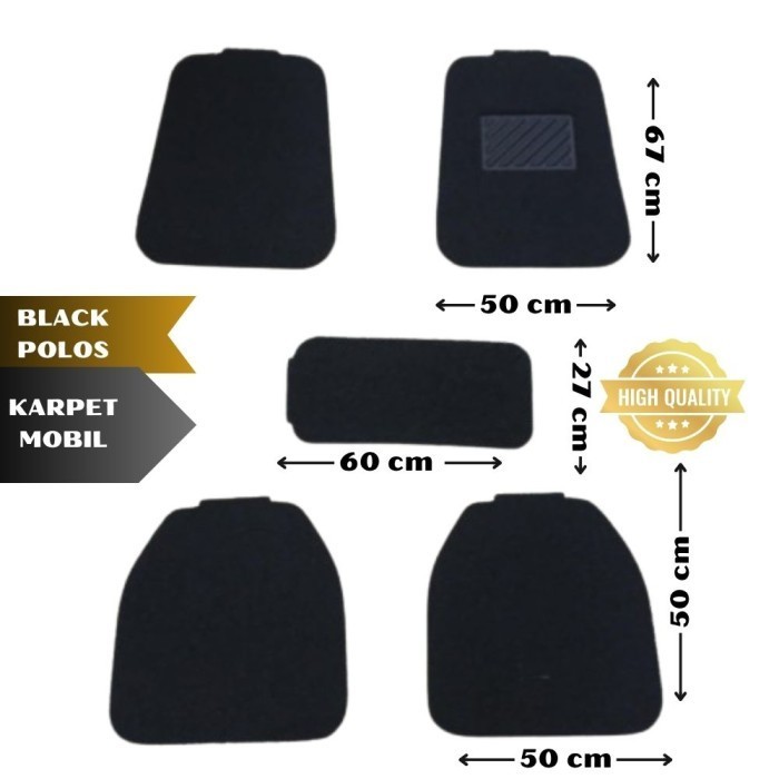 Jual Karpet mobil universal promate/carmats 1 SET 5 PCS car mats ...
