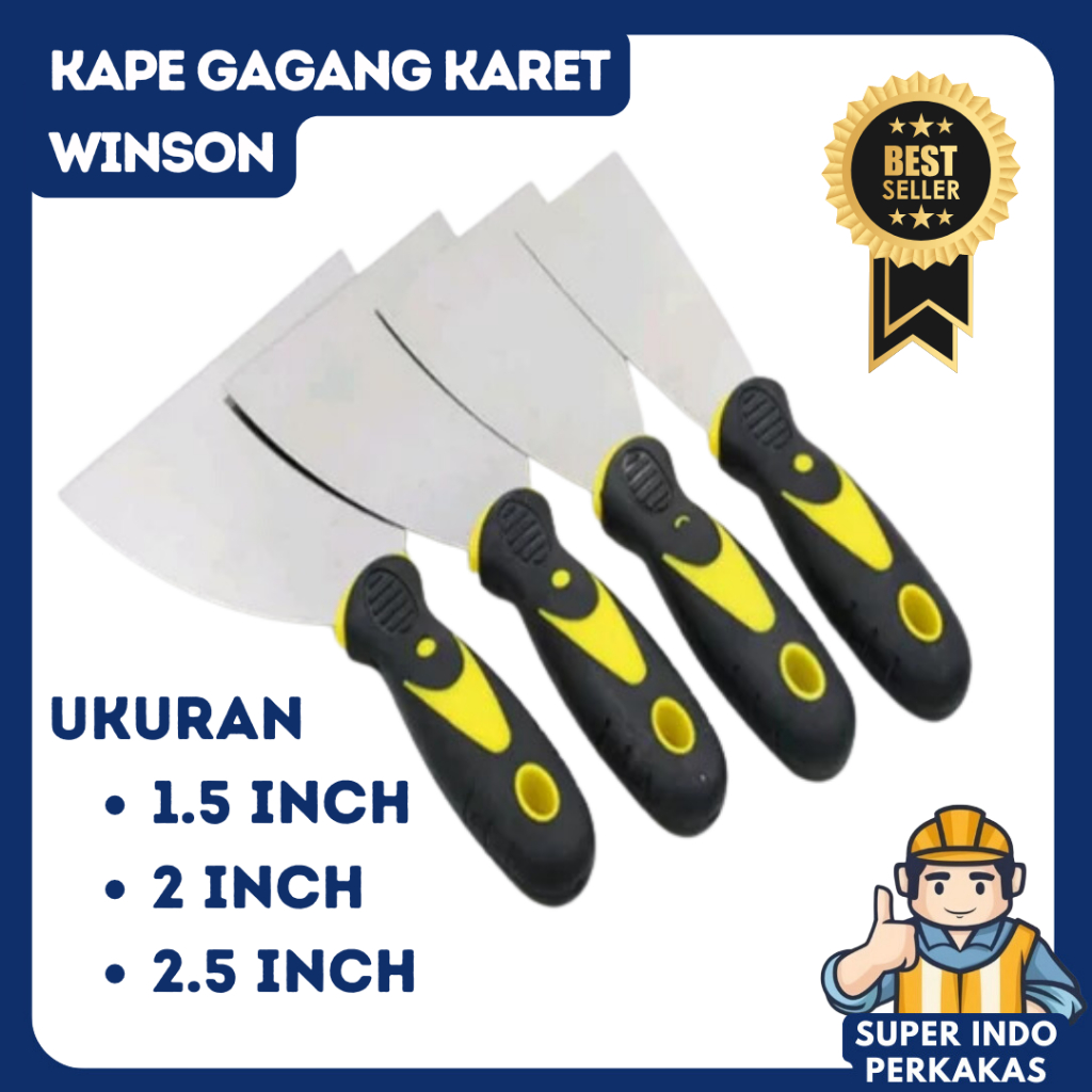 Jual Kape stainles gagang karet Scrap berbagai ukuran Skrap WINSON ...