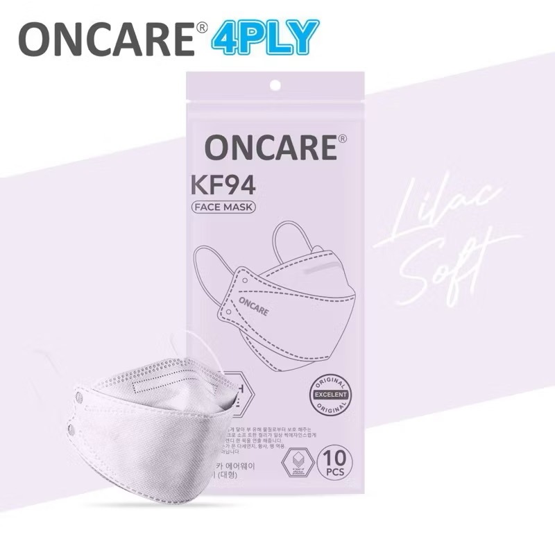 Jual MASKER KF94 ONCARE WARNA 4PLY DEWASA ORIGINAL ISI 10PCS | Shopee Indonesia