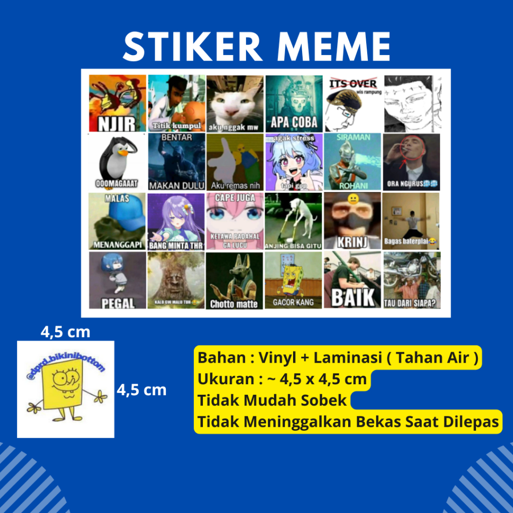 Jual Stiker Meme V1 | Shopee Indonesia