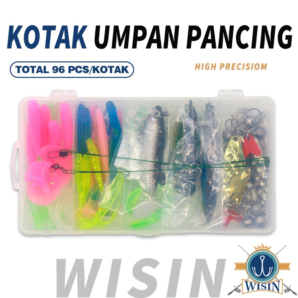 Jual Umpan Pancing Casting Laut Set Umpan Pancing Ikan Set Fishing Bait ...
