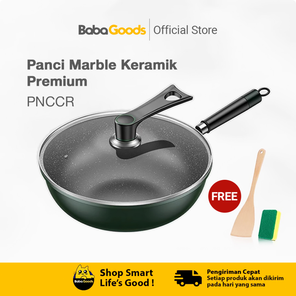 Jual Panci Marble Keramik Anti Lengket 35cm PNCCR | Shopee Indonesia