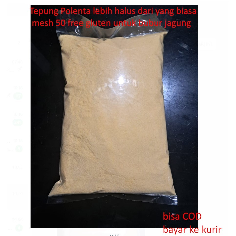 Jual Tepung Polenta 1 kg lebih halus dari yang biasa mesh 50 free ...