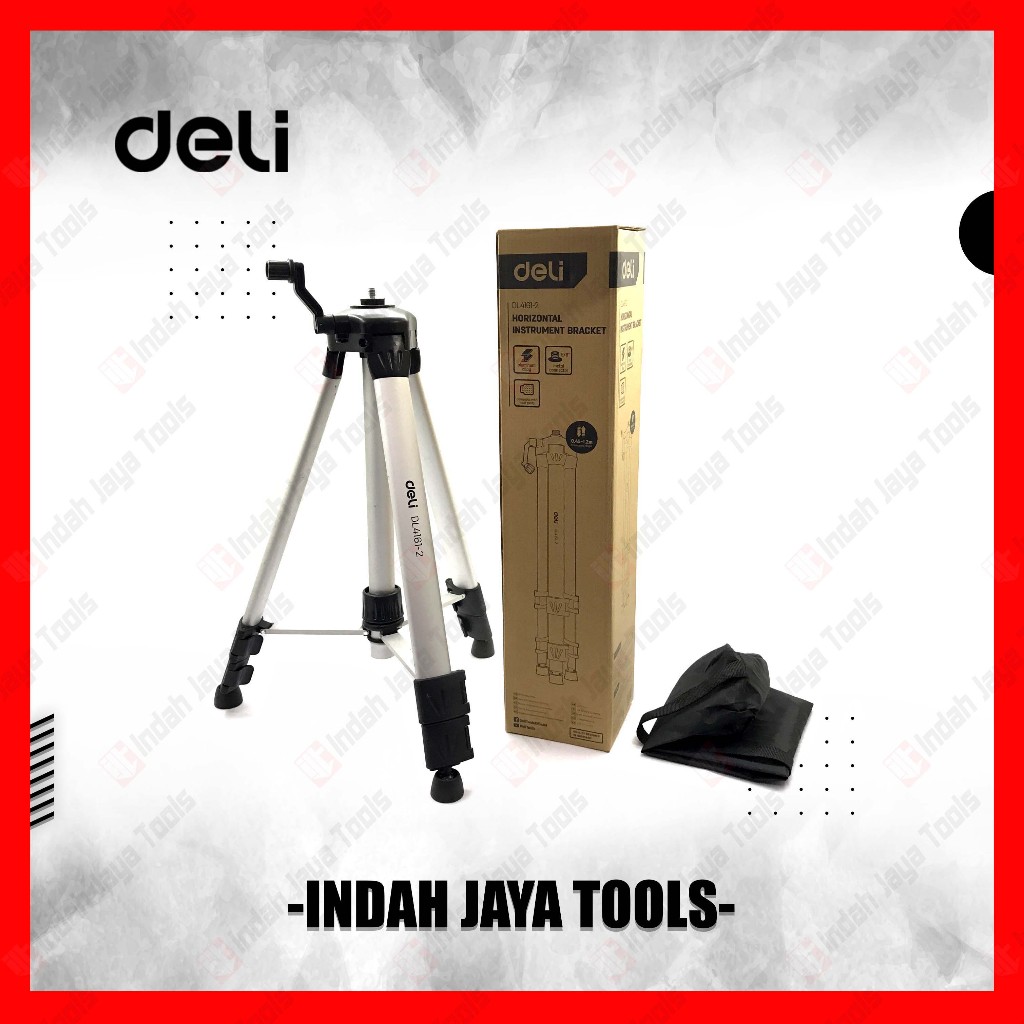Jual DELI DL4161-2 Tripod Stand Laser Level Horizontal Instrument ...