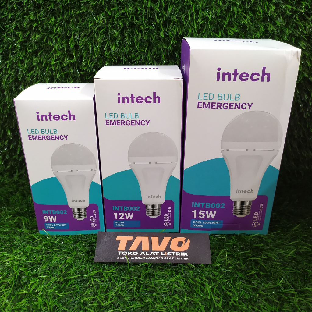 Jual LAMPU EMERGENCY INTECH 9W 12W 15W INTB002 | Shopee Indonesia