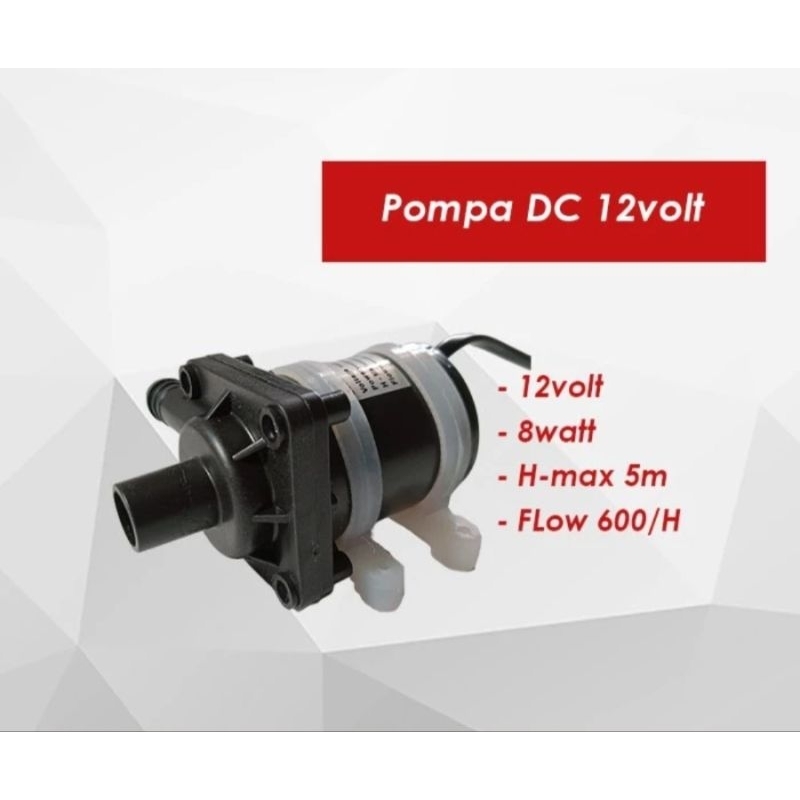 Jual Mini water pump 12V - 8 watt pompa air DC mini submersibel 12volt ...