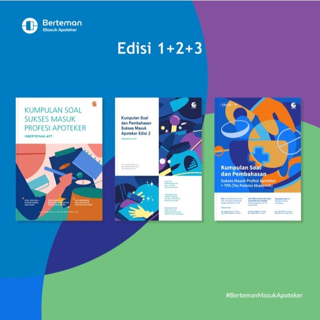 Jual PAKET BERSAMA 123 (EDISI 1,2,3) BUKU SOAL MASUK PROFESI APOTEKER ...