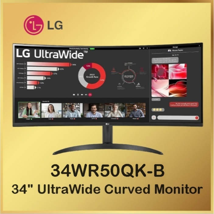 Jual Monitor LG 34WR50QK-B 34" Curved Ultrawide QHD IPS sRGB FreeSync ...
