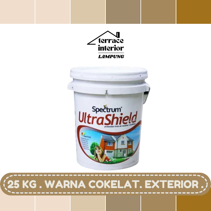 Jual Cat Tembok Spectrum Ultrashield Warna Cokelat 25 Kg | Shopee Indonesia