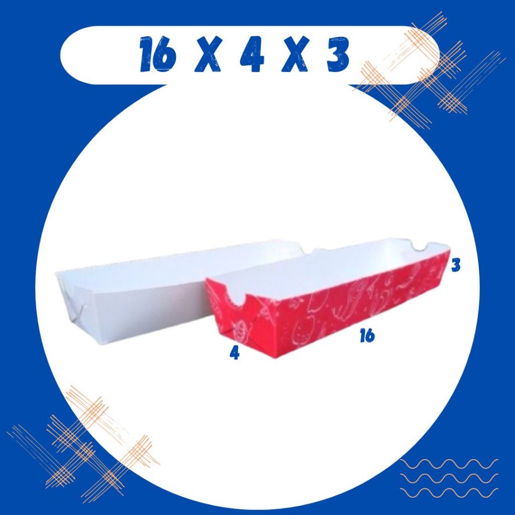 Jual Box Sosis 16x4x3 Dus Packing Makanan Hotdog Corndog Tokkebi ...