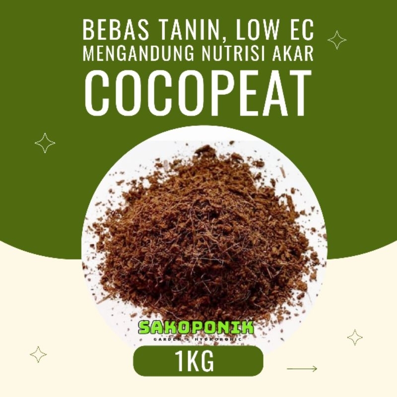 Jual Media Tanam Cocopeat cocopit kokopit Bebas Tanin, Low EC 1kg ...