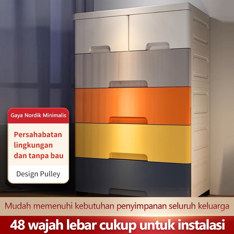 Jual VICTOR Lemari Penyimpanan Plastik Susun Kabinet Drawer Storage ...