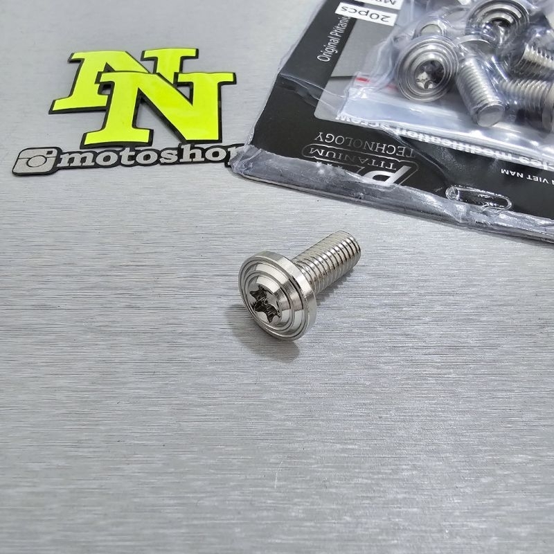 Jual SATUAN baut disc 8x20 baut 12 panjang 2cm probolt stainless 304 model SPIRAL P TITANIUM ...