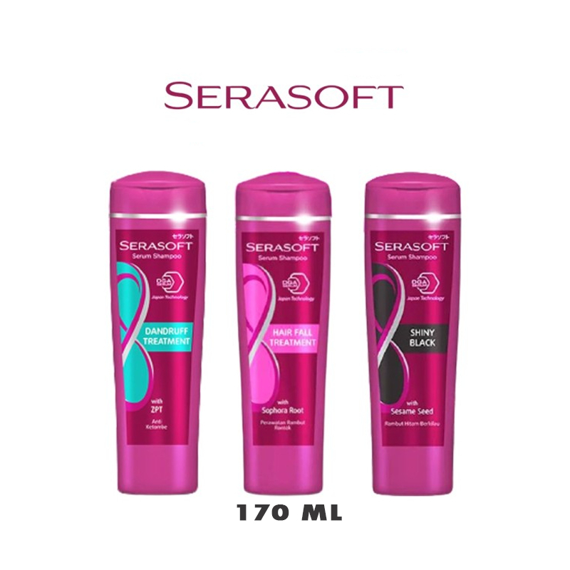 Jual SERASOFT SERUM SHAMPOO HAIR FALL & DANDRUFF TREATMENT 170/340ML ...