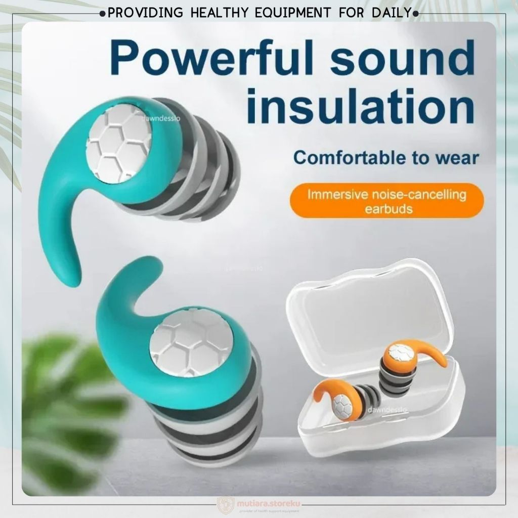 Jual Penutup Telinga Ear Plugs Perlindungan Anti Bising dan Tahan Air ...