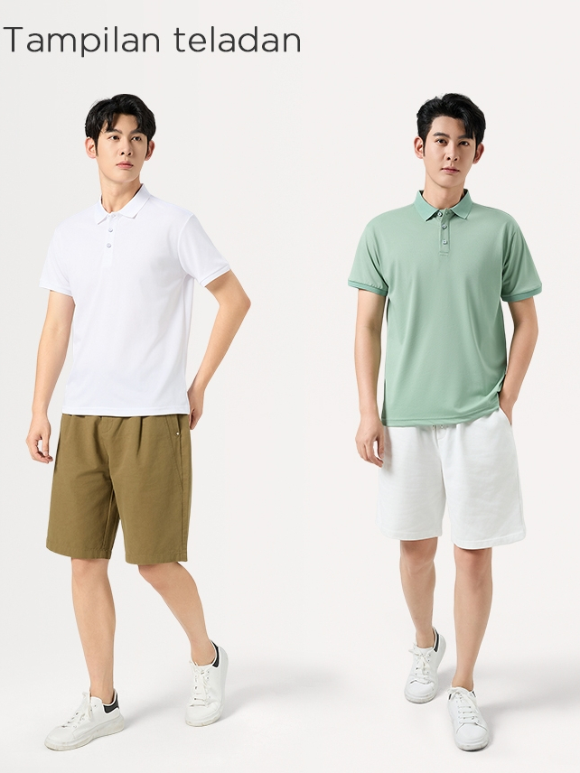 Jual Kaos Kerah Polo Shirt Polos Pria Premium Full Pakaian Cowok Kerah ...
