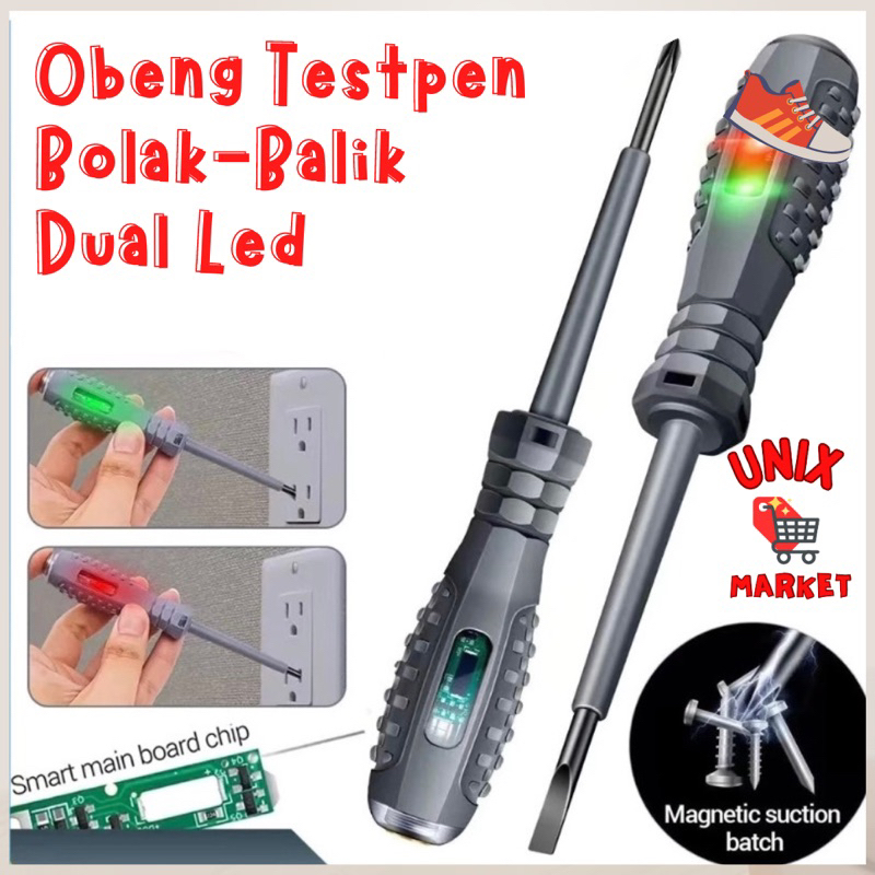 Jual Obeng Testpen Bolak Balik Tespen Test Pen Tes Pen Induksi Min Plus ...