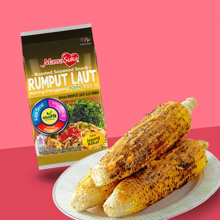 Jual Mama Suka rumput Laut Kering Panggang Rasa Jagung Bakar 4.5gr ...