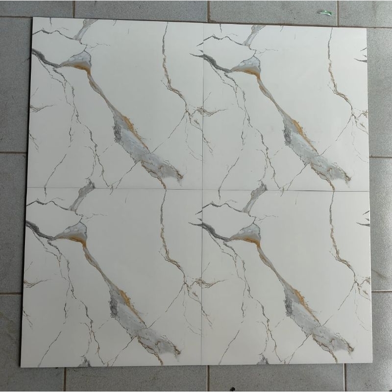 Jual Keramik Lantai 50x50 Maurice White Cutting | Shopee Indonesia