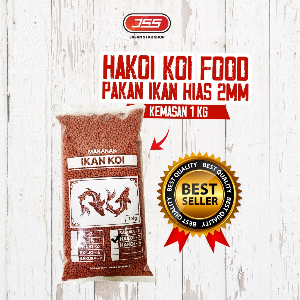 Jual Pakan Ikan Koi HAKOI 2 MILI 1 KG makanan Ikan Koi KEMASAN PREMIUM ...