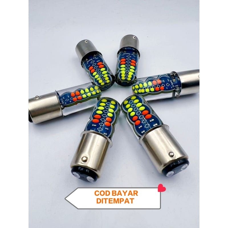 Jual lampu bohlam stop rem belakang LED mode running dan kedip | Shopee ...