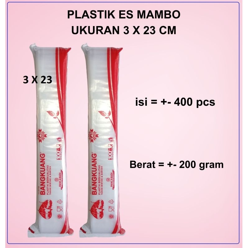 Jual 200 Gram Bangkuang plastik es mambo 3 x 23 cm POLOS BANGKUANG ...