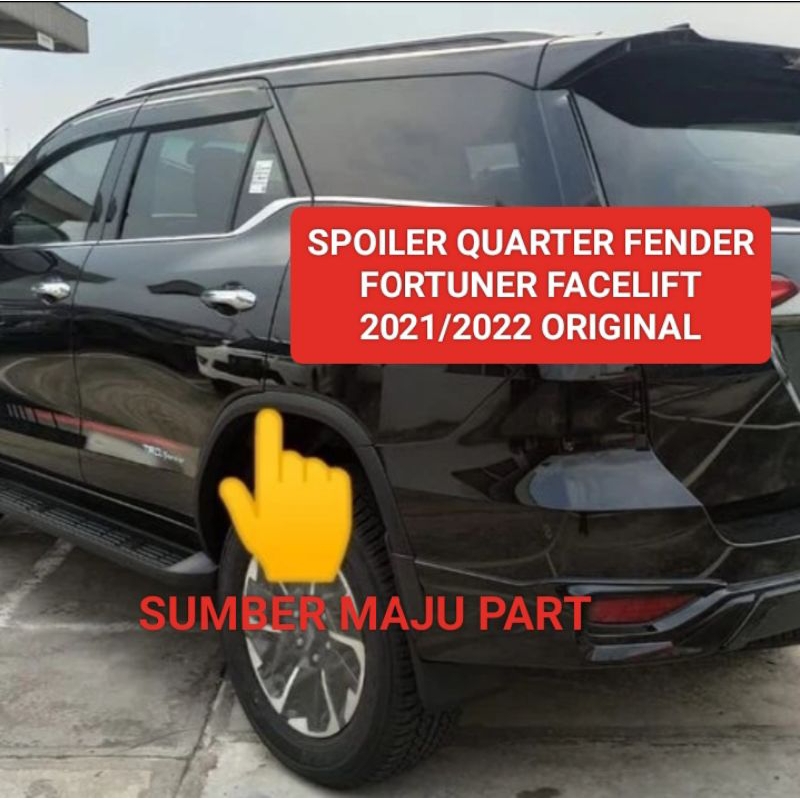 Jual FENDER SPOILER QUARTER FORTUNER FACELIFT 2021-2022 ORIGINAL GRESS ...