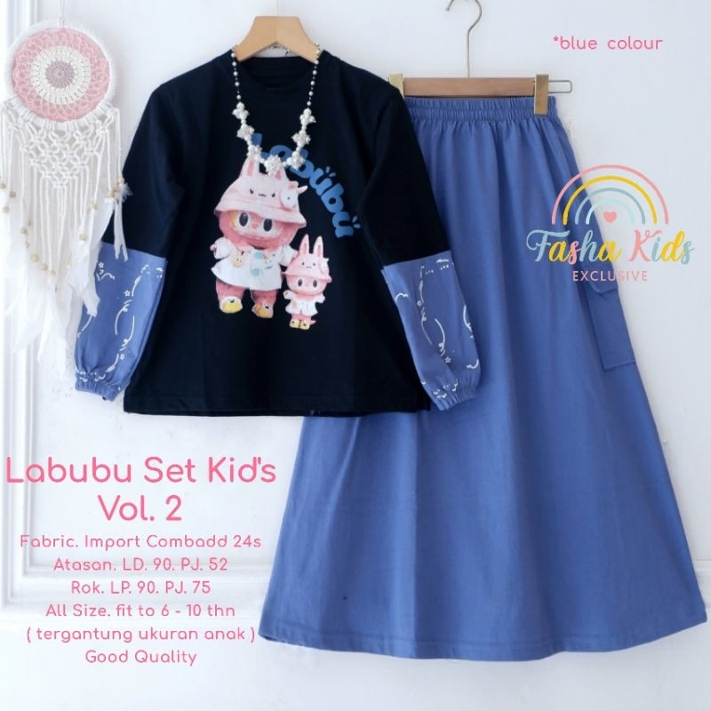 Jual (( NEW ARRIVAL TERBARU )) LABUBU VOL. 2 SETELAN KAOS PANJANG MOTIF ...