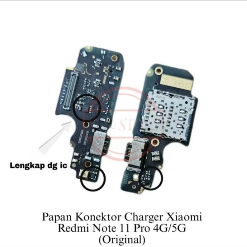 Jual Pcb Konektor Charger / Papan Con Cas Xiaomi Redmi Note 11 pro 4G ...