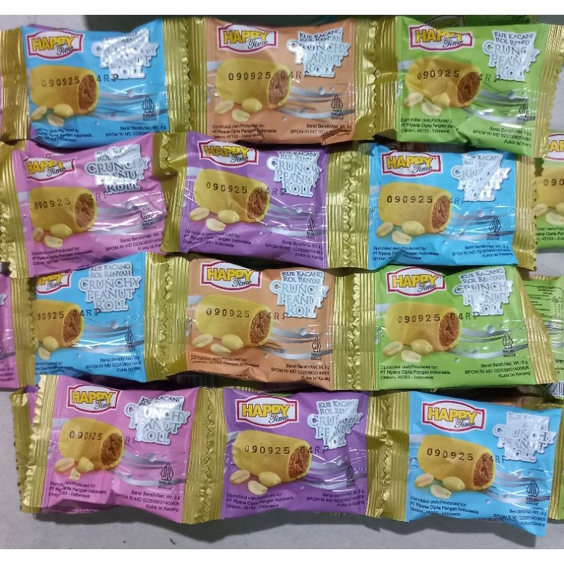 Jual Kue Kacang Roll Renyah (Crunchy Peanut Roll) 1 Renceng Isi 10 ...