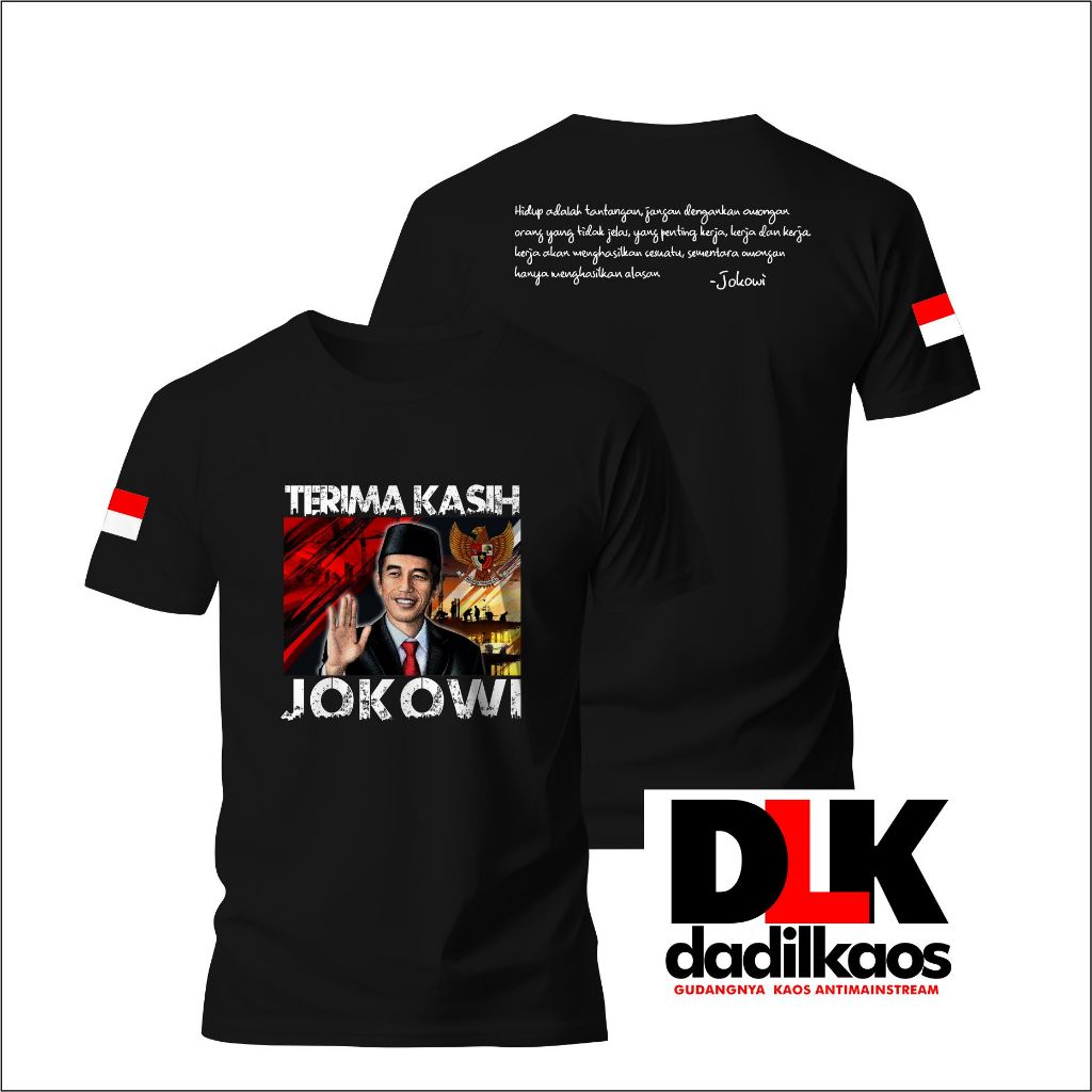 Jual Kaos Jokowi The Real King Maker Dan Terima Kasih Jokowi Bahan