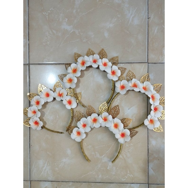 Jual (COD) BANDO TARI BUNGA KAMBOJA BALI/mahkota bunga kamboja bali ...