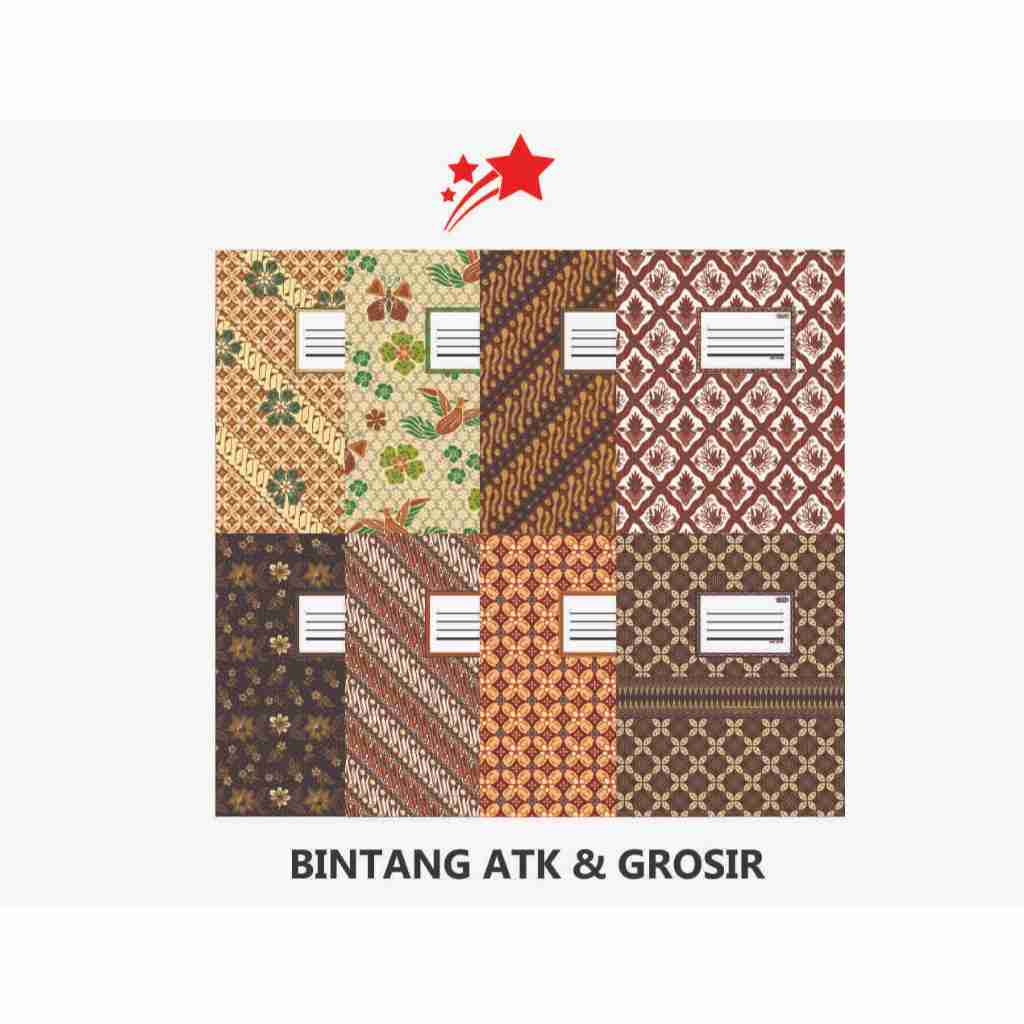 Jual BINTANG Stop Map Batik // Map Batik Ukuran Folio // 1Pack Isi ...