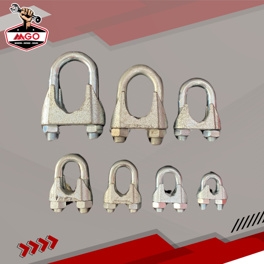 Jual Cekak Seling / Klem Seling / Kuku Macan / Clamp Sling / Wire Clip ...