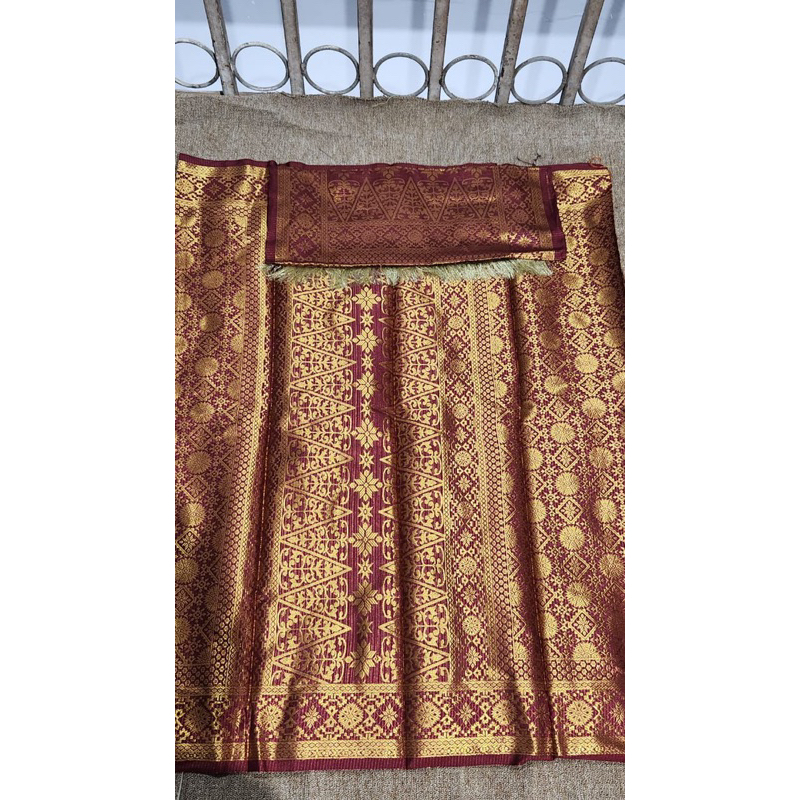 Jual kain songket + selendang / songket padang / songket sumatera barat ...