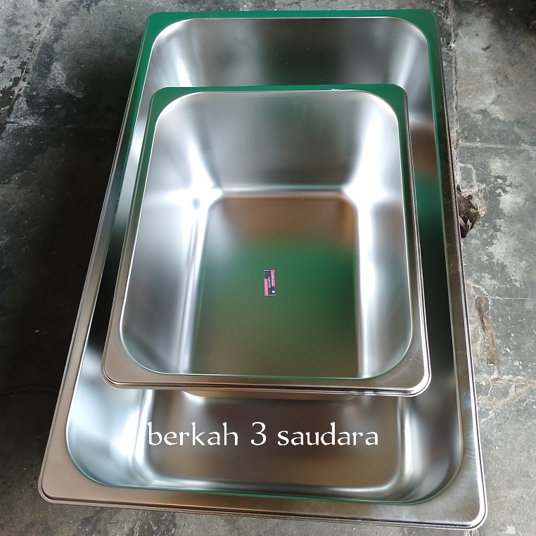 Jual Food Pan Prasmanan Stainless Ukuran 30X24Cm Tinggi 14Cm Wadah ...