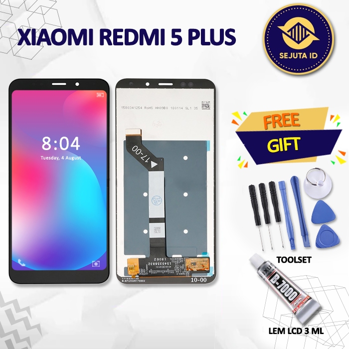 Jual LCD REDMI 5 PLUS ORIGINAL TOUCHSCREEN FULLSET [ FREE TOOLSET + LEM ...