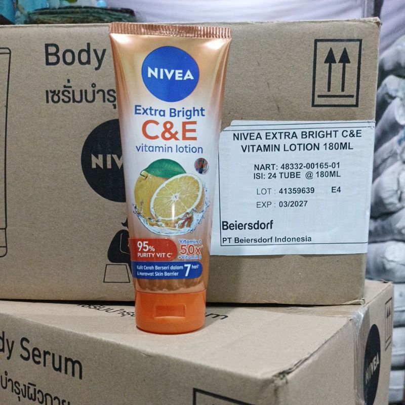 Jual nivea extra bright C&E vitamin lotion 180ml | Shopee Indonesia