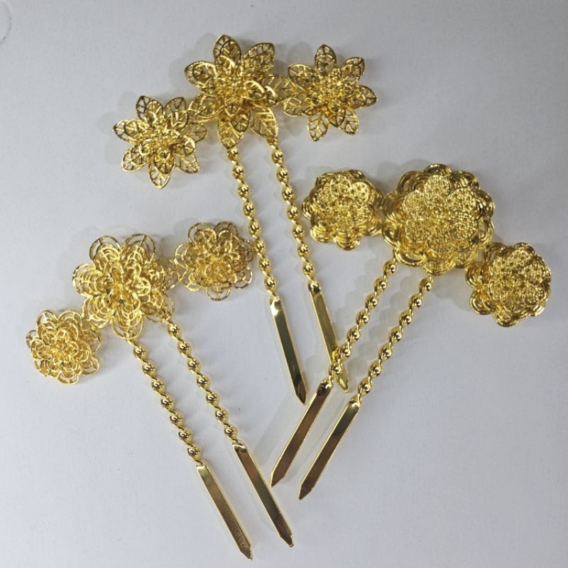 Jual Tusuk Sanggul Hairpiece Bunga Kendari Kuningan | Shopee Indonesia