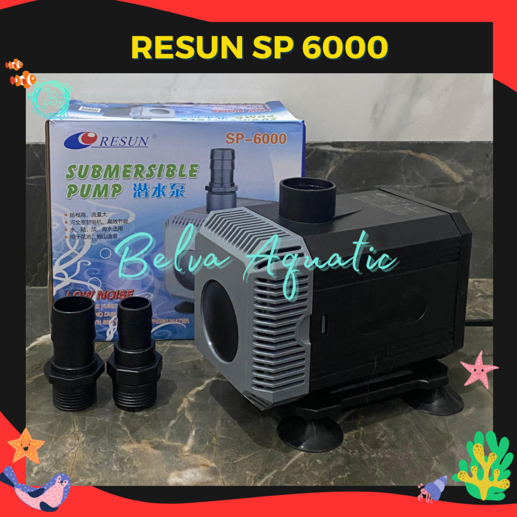 Jual Resun SP-6000 Pompa Air Celup Aquarium Kolam Hidroponik Pompa Low ...