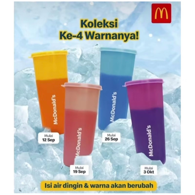 Jual BOTOL AIR MINUM MCD TUMBLER 510ML TEMPAT AIR MINUM MCDONALDS NEW ...