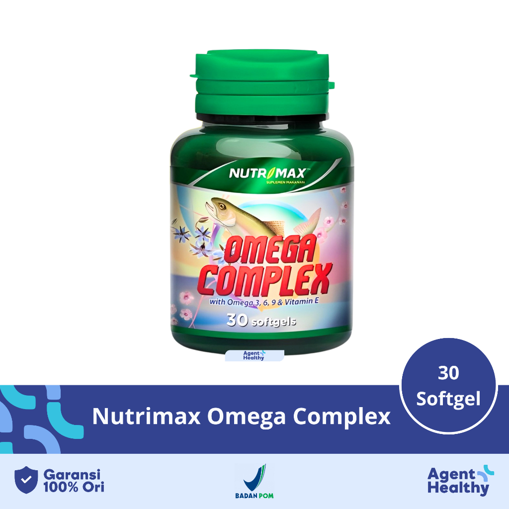 Jual Nutrimax Omega Complex isi 30 Softgels - Menormalkan Kadar ...