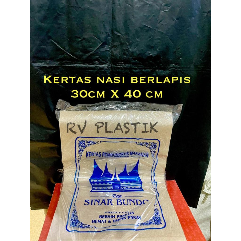 Jual KERTAS NASI BERLAPIS PLASTIK/KERTAS NASI MINANG SINAR BUNDO ISI ...