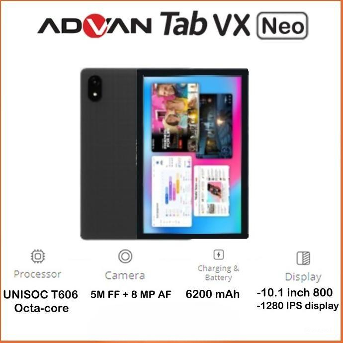 Jual TAB ADVAN VX NEO RAM 4GB / 128GB T606 OCTA CORE 10.1" HD IPS ...