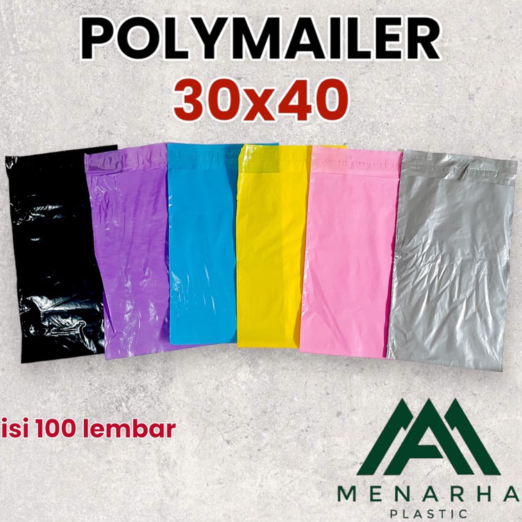 Jual Polymailer Warna 3x4 Isi 1pcs Plastic Packing rah Tebal Glossy Amplop Lem Seal | Shopee ...