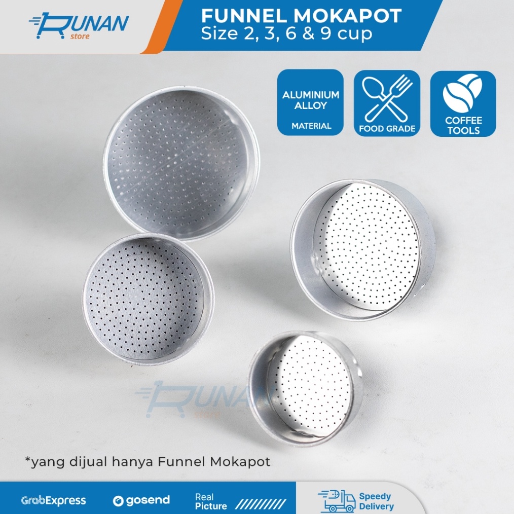 Jual Mokapot Funnel 3 Cup Corong Kopi 2 Cup Moka Pot Spare Part Size 6 ...