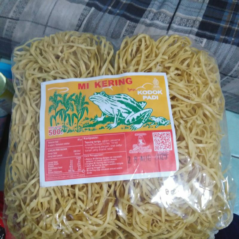 Jual (500 GR) MIE KUNING Mentah CAP KODOK BAKMI KODOK PADI | Shopee ...