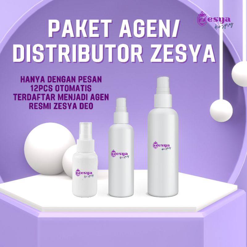 Jual PAKET JOIN AGEN/DISTRIBUTOR ZESYA DEO SPRAY| DEODORAN | TAWAS ...
